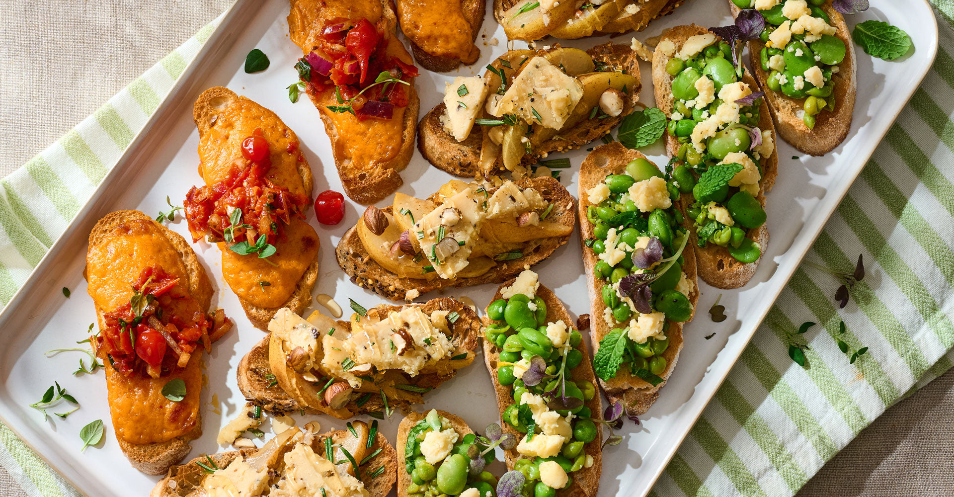 Celebrate spring with crispy cheese crostini - Snowdonia Cheese Company